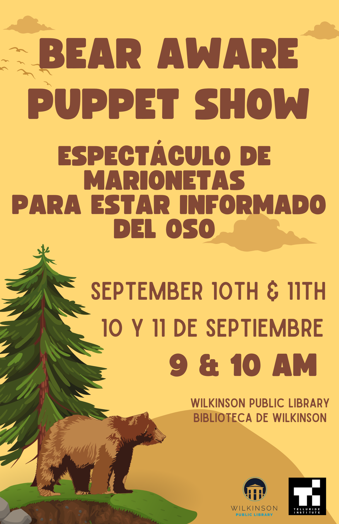 Bear Aware Puppet Show at Wilkinson Public Library - KOTO FM