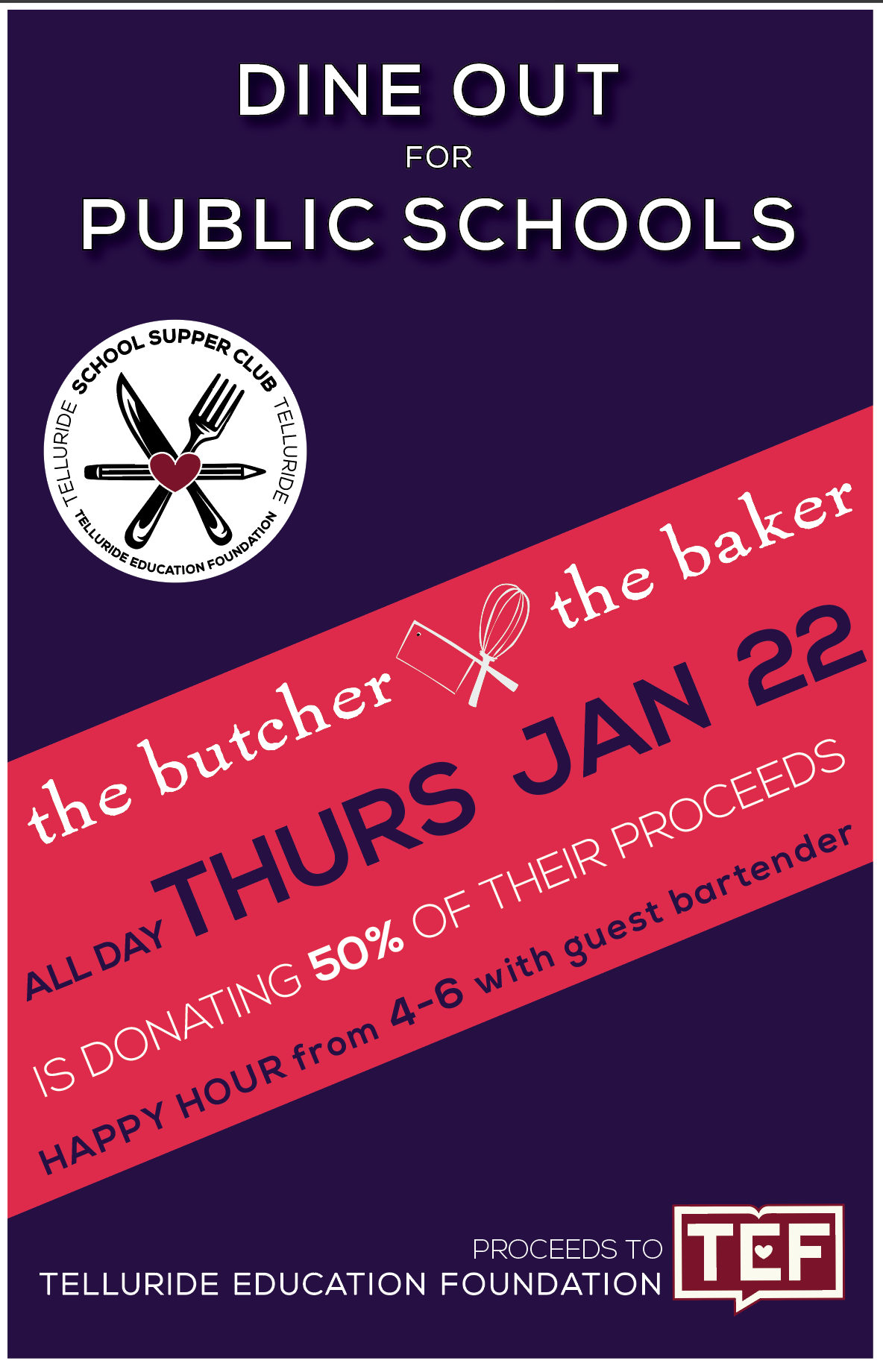 Dine at Butcher and Baker to support our public schools! - KOTO FM